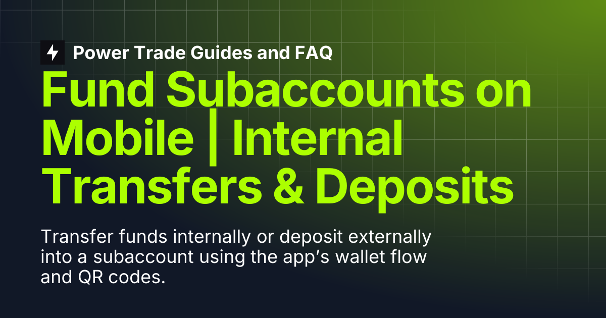 Fund Subaccounts on Mobile | Internal Transfers & Deposits | Power ...